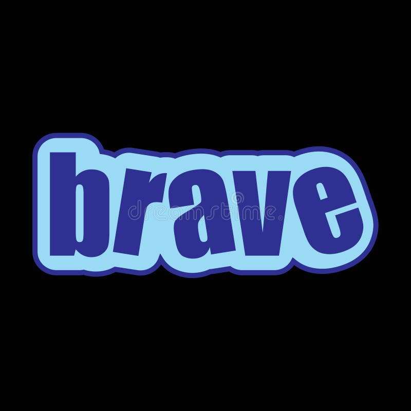Brave Text Effect Template with Bold and Minimalist Typography Design ...
