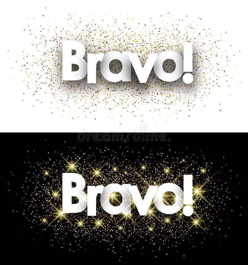 Bravo banner. stock vector. Illustration of ovation, sign - 91022451