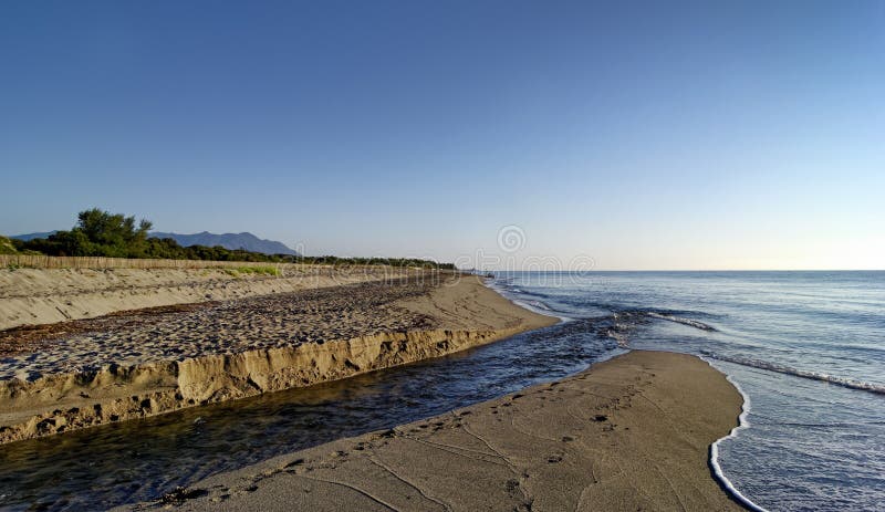 Bravone beach in Corsica stock photo. Image of europe - 73077022