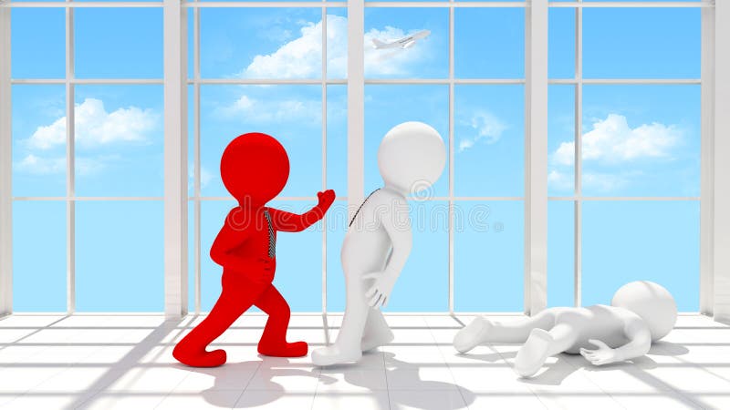 Office Brawl, Scandal, Employees Flee from the Place of Negativity. in ...