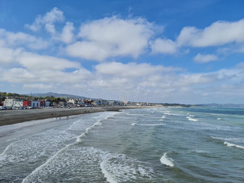 Bray Beach during Lockdown. Pandemic 2021 Editorial Photo - Image of ...