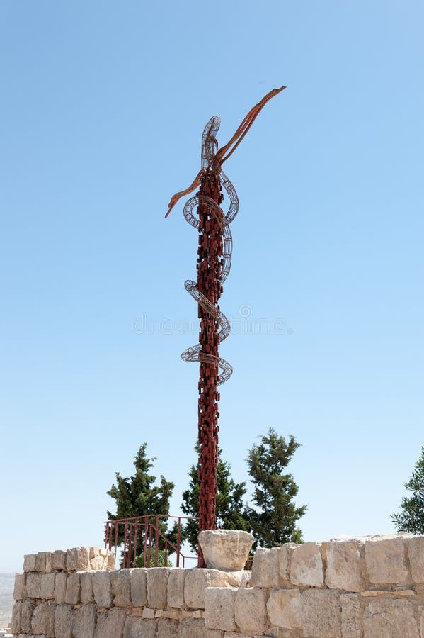 Brazen Serpent of Moses stock photo. Image of design - 56676956