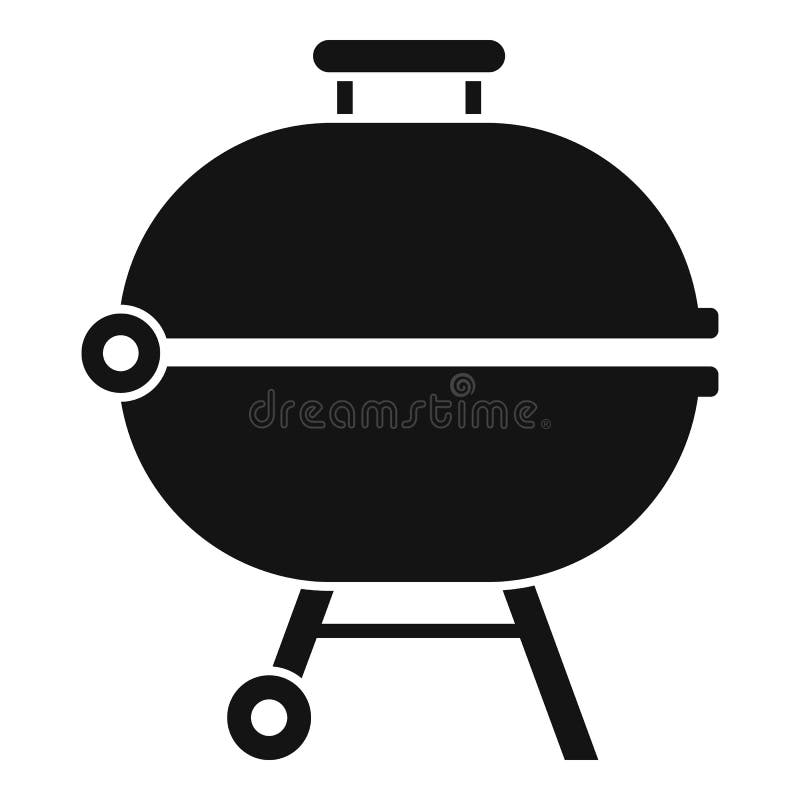 Brazier Bbq Icon, Simple Style Stock Vector - Illustration of design ...