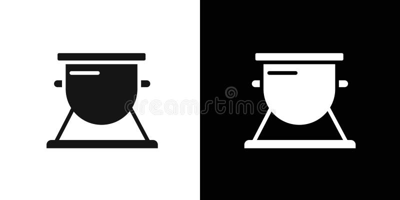 Brazier Icon Logo Set Vector Stock Vector - Illustration of round ...