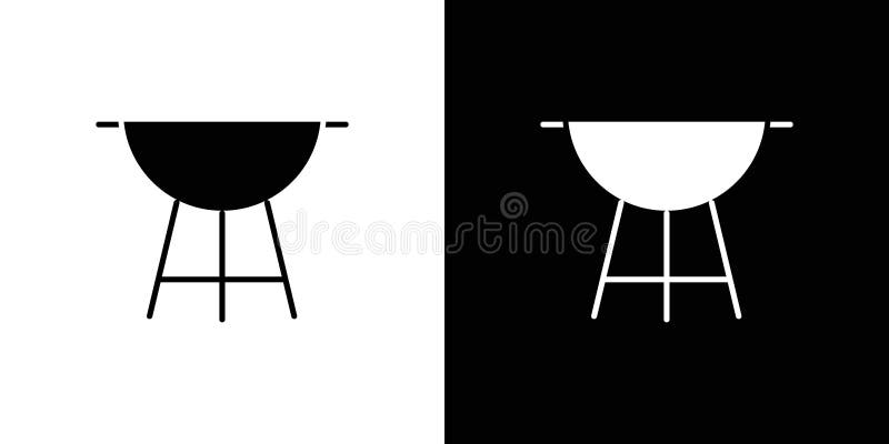 Brazier Icon Outline Sign Symbol Set Stock Vector - Illustration of ...