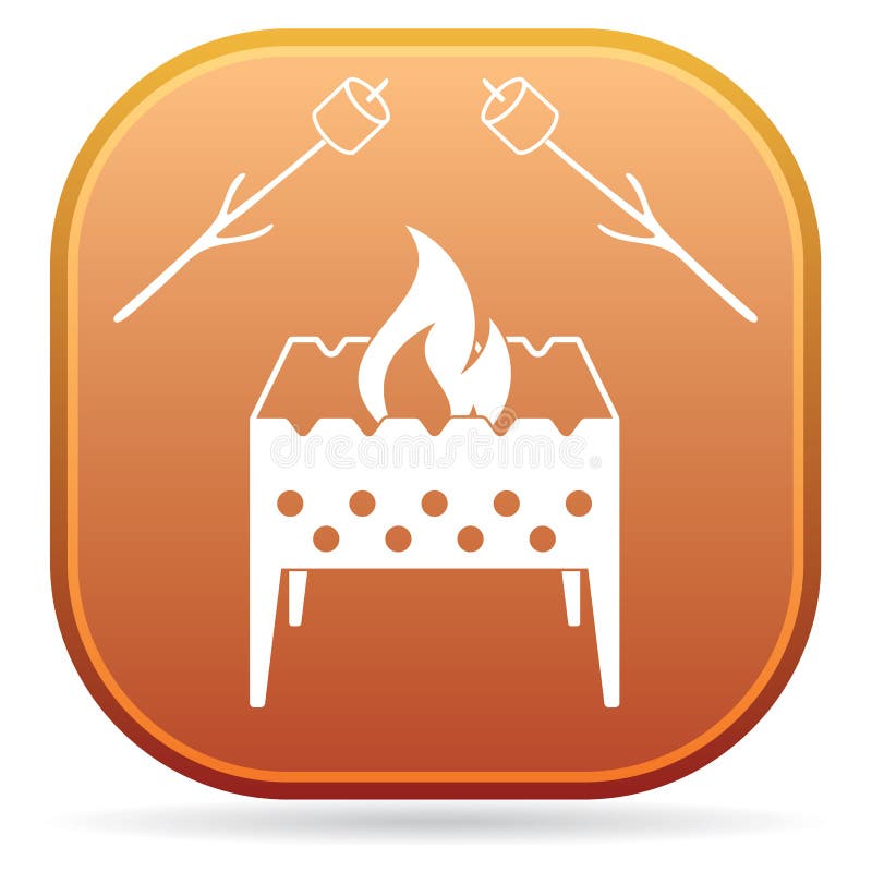 Brazier and zephyr icon stock vector. Illustration of vector - 124592264