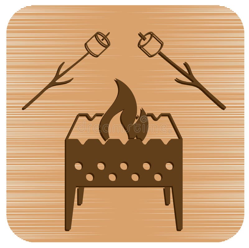 Brazier and zephyr icon stock vector. Illustration of zephyr - 130302314