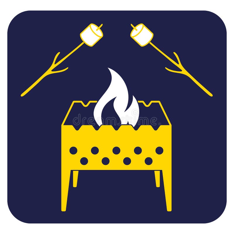 Brazier and zephyr icon stock vector. Illustration of brazier - 134328620