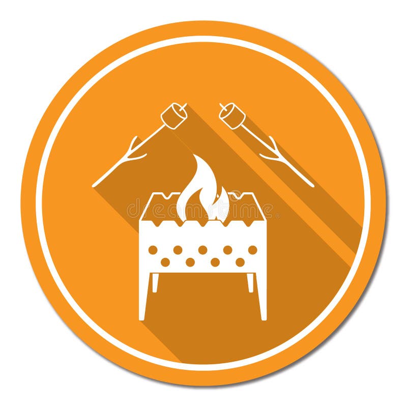 Brazier and zephyr icon stock vector. Illustration of summer - 98491572