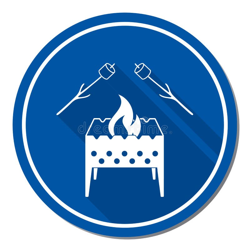 Brazier and zephyr icon stock vector. Illustration of charcoal - 108027731