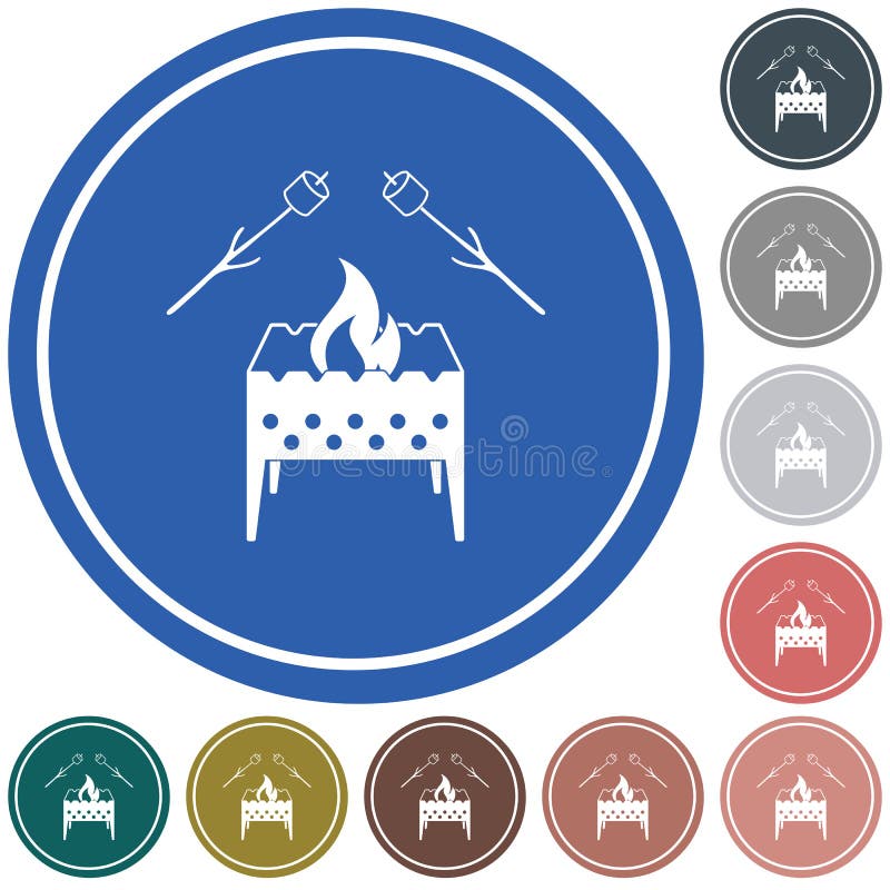 Brazier and zephyr icon stock vector. Illustration of holiday - 125850528