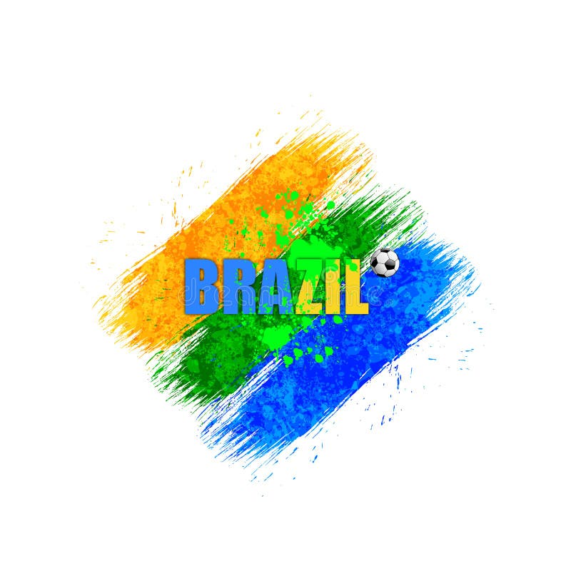 Brazil 2014 Art Background stock vector. Illustration of concept - 41620221