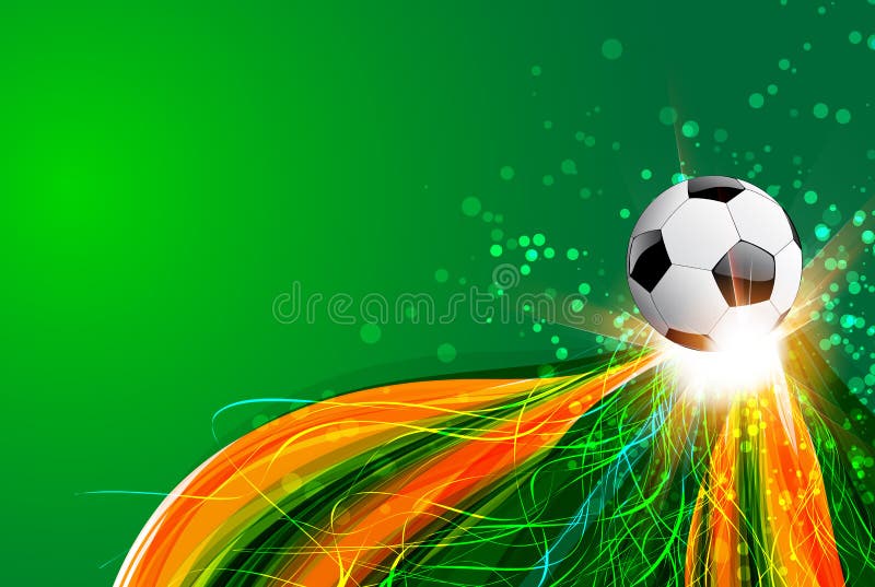 Brazil Background with Ball Stock Vector - Illustration of energy ...