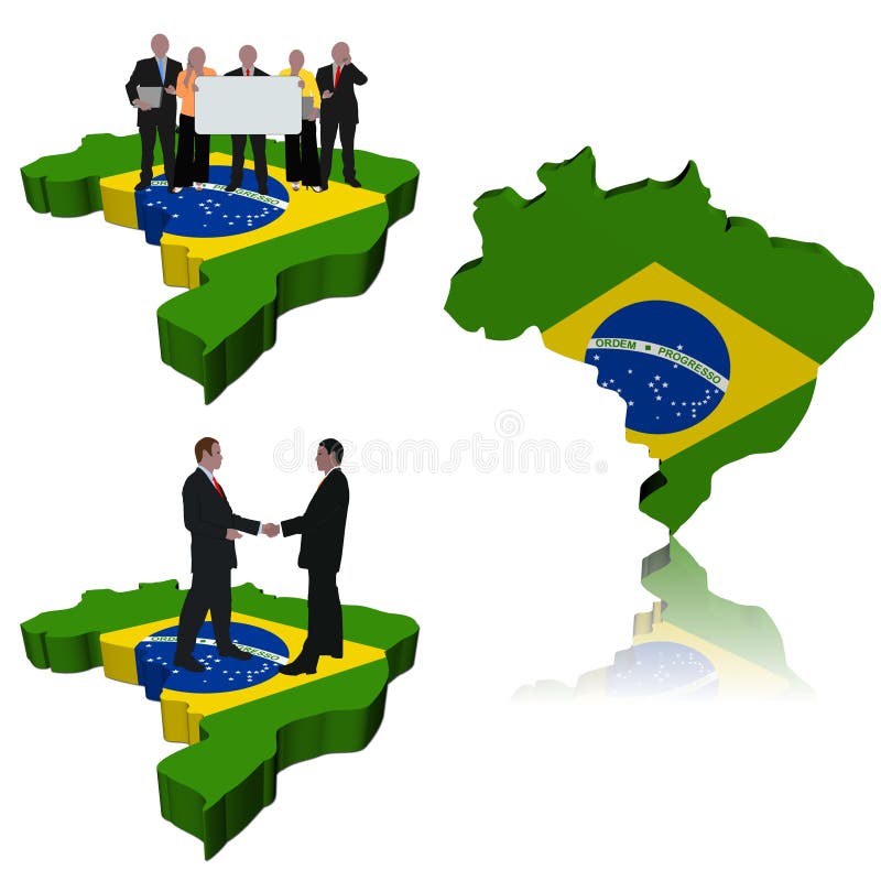 Brazil Business Team, Meeting Stock Illustration - Illustration of ...