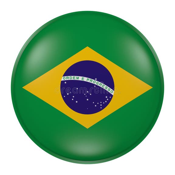 Brazil button stock illustration. Illustration of rendering - 84920029