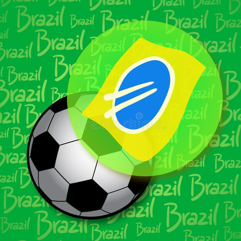 Brazil Creative Soccer Sybmol Stock Vector - Illustration of emblem ...