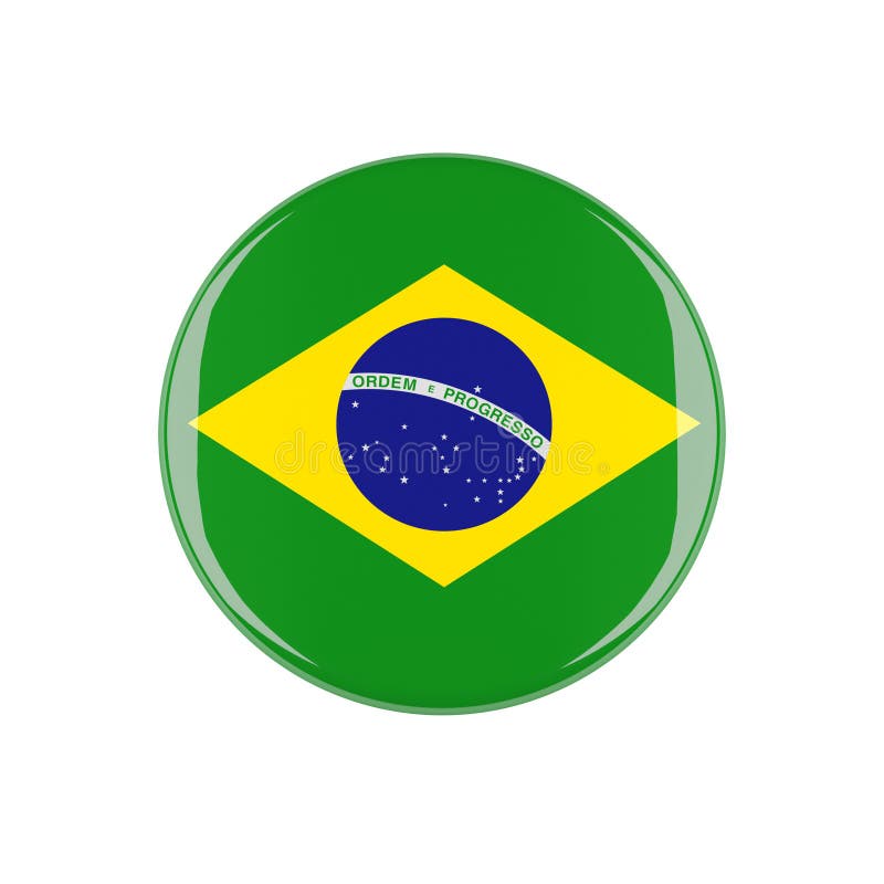Button with Brazil`s Map To Celebrate Brazilian Independence Day ...