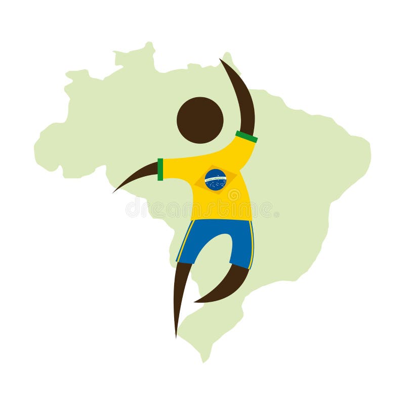 Brazil design stock vector. Illustration of country, graphic - 45439876