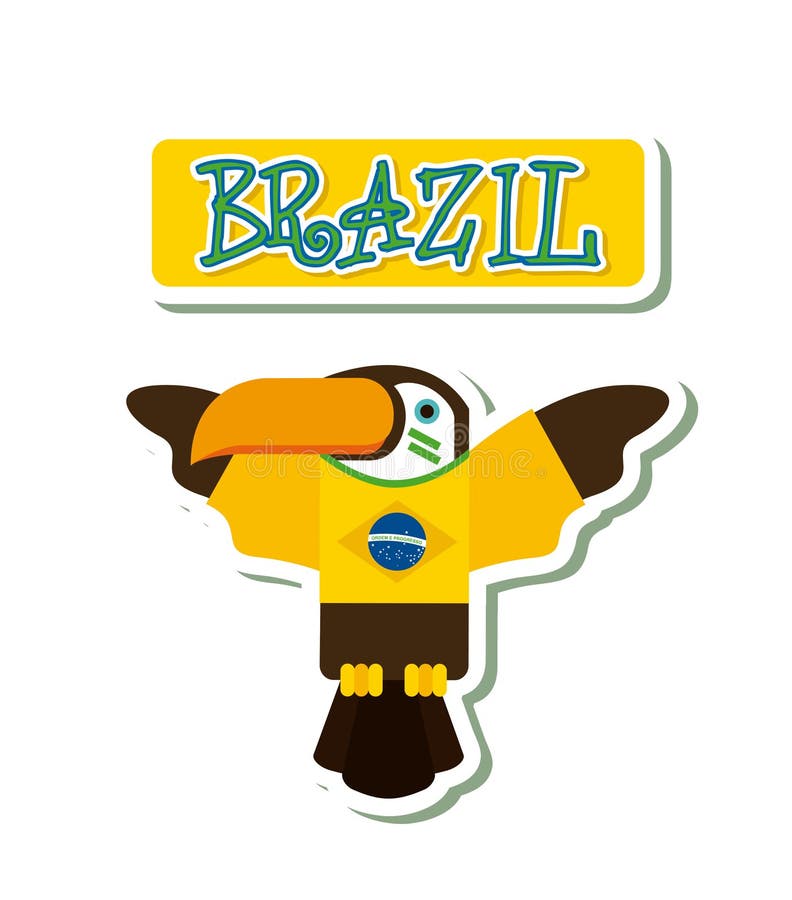 Brazil design stock vector. Illustration of isolated - 45439892