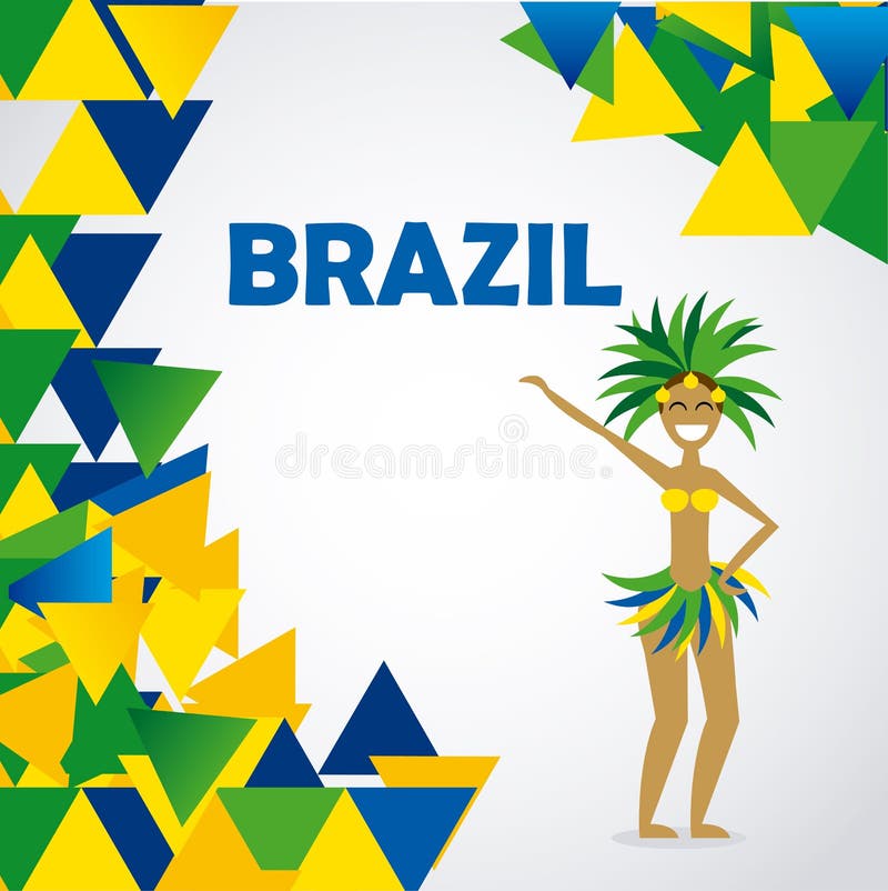 Brazil Design Concept stock vector. Illustration of america - 48896706