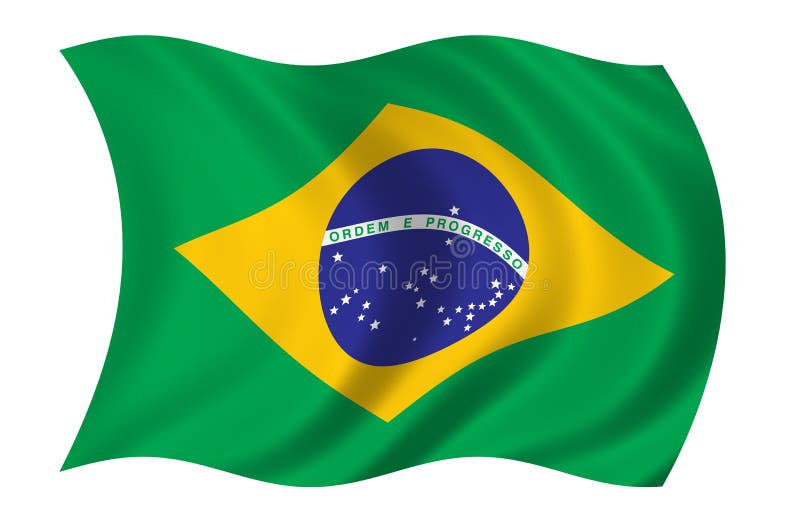 Brazil Flag stock illustration. Illustration of brazilian - 6699177