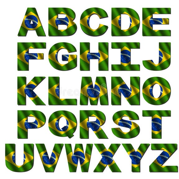 Brazil Flag Letters Stock Illustrations – 106 Brazil Flag Letters Stock ...