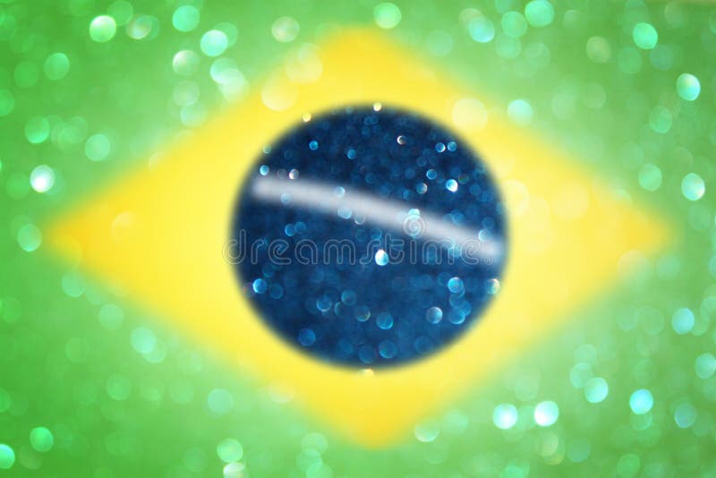 Brazil Flag with Glitter Lights and Texture Stock Photo - Image of ...