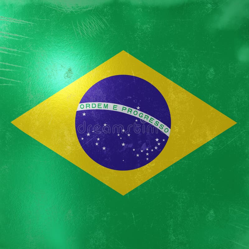 Brazil flag icon stock illustration. Illustration of symbol - 163205280