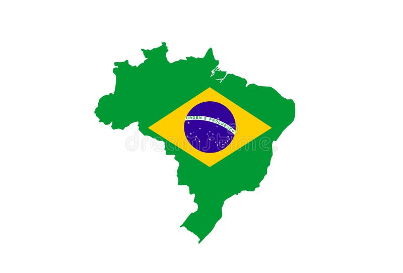Brazil flag map stock image. Image of national, symbol - 49670693