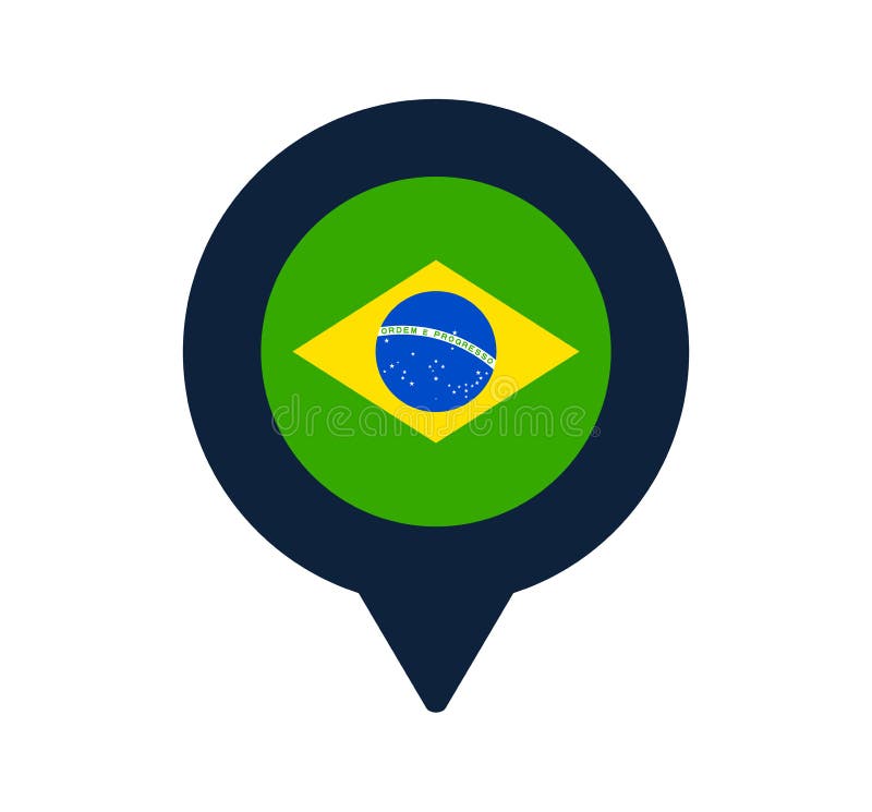 Brazil Location Point Flag Stock Illustrations – 121 Brazil Location ...
