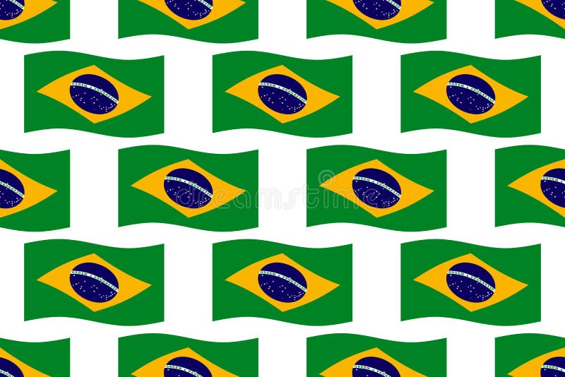 Brazil flag pattern stock vector. Illustration of starry - 259765239