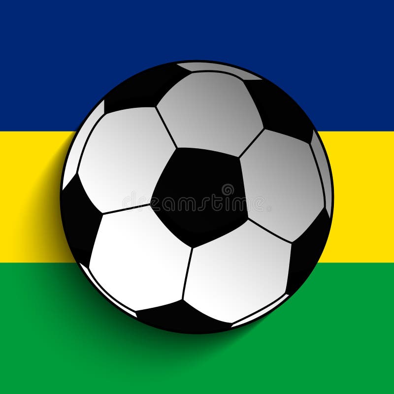 Brazil Flag with Soccer Ball Background Stock Vector - Illustration of ...