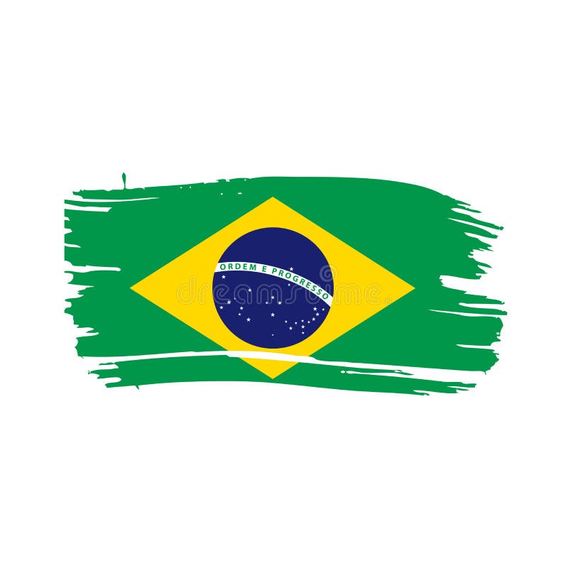Stock Vector Brazil Flag Icon 2 Stock Photo - Illustration of continent ...