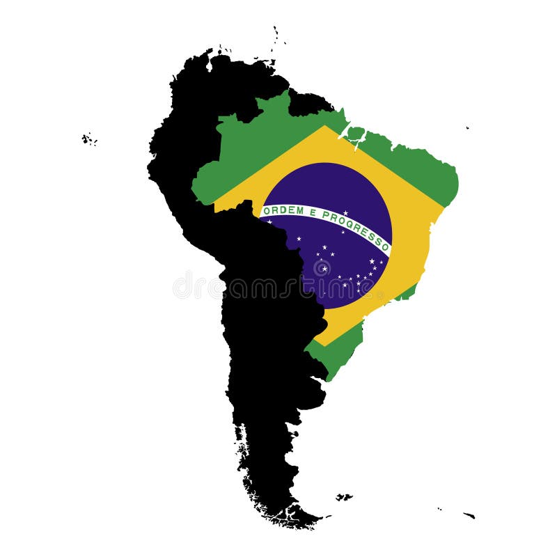 Brazil Map with Gray Tone on Png or Transparent Background,illustration ...