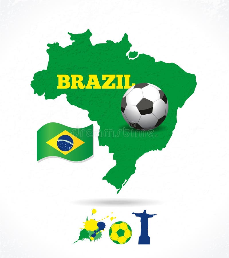 Brazil icon set. stock vector. Illustration of event - 46644607