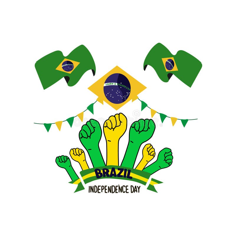 Brazil Independence Day Collection Stock Vector - Illustration of ...
