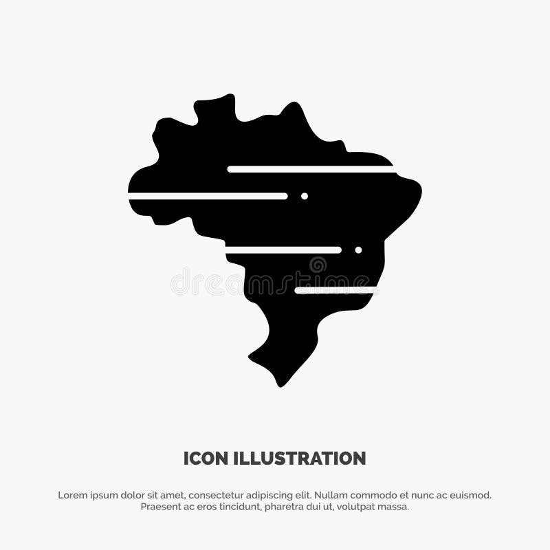 Solid Brazil Map Stock Illustrations – 1,316 Solid Brazil Map Stock ...