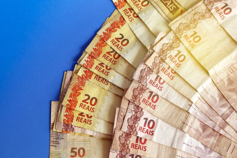 Brazil Money - Several Real Bills Stock Photo - Image of accumulation ...