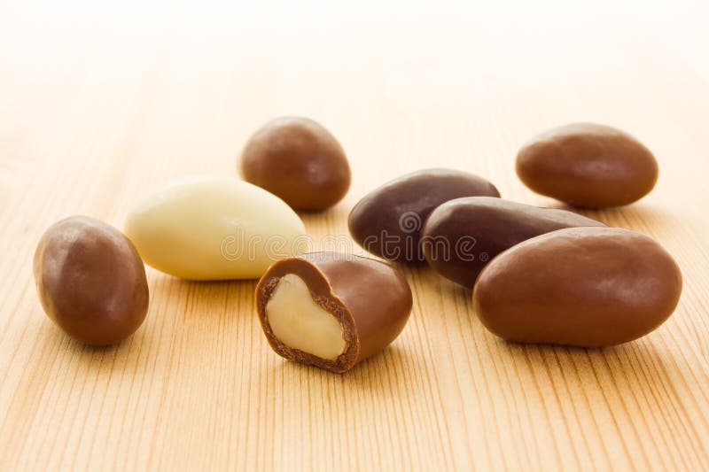 Brazil nuts in chocolate stock photo. Image of sweets - 21017436