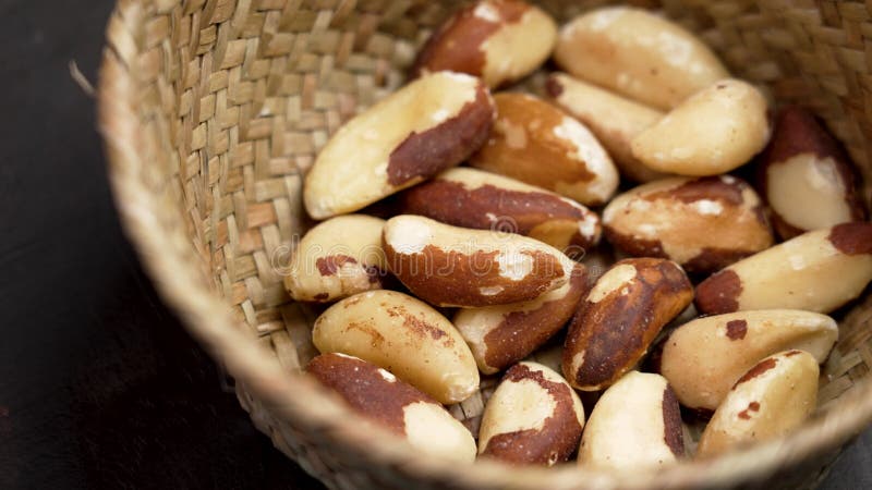 Brazil Nuts are a Natural Source of the Nutrient Selenium. Stock ...