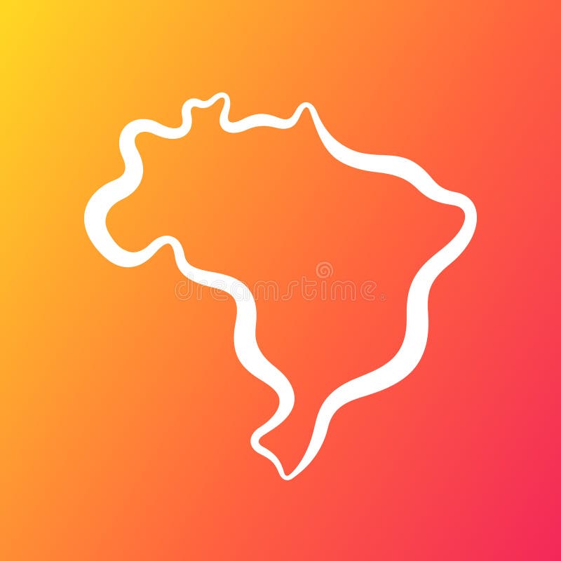 Brazil Outline Map Stock Illustrations – 10,224 Brazil Outline Map ...