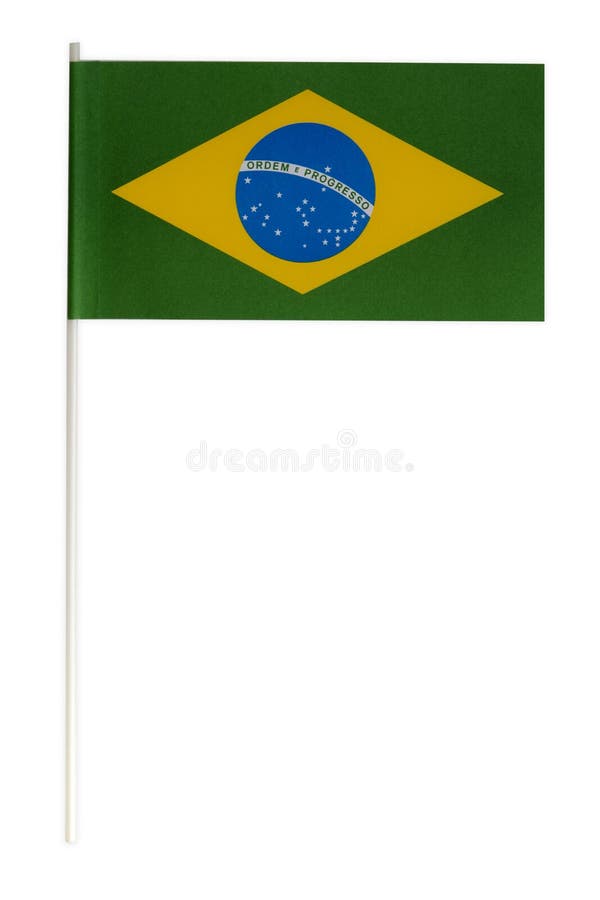 Brazil paper flag stock image. Image of object, traditional - 110343383