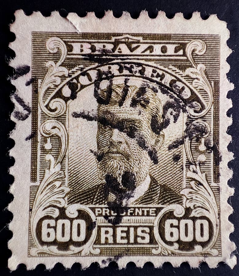 Brazil 600Rs Old Stamp Collection Editorial Stock Photo - Image of ...
