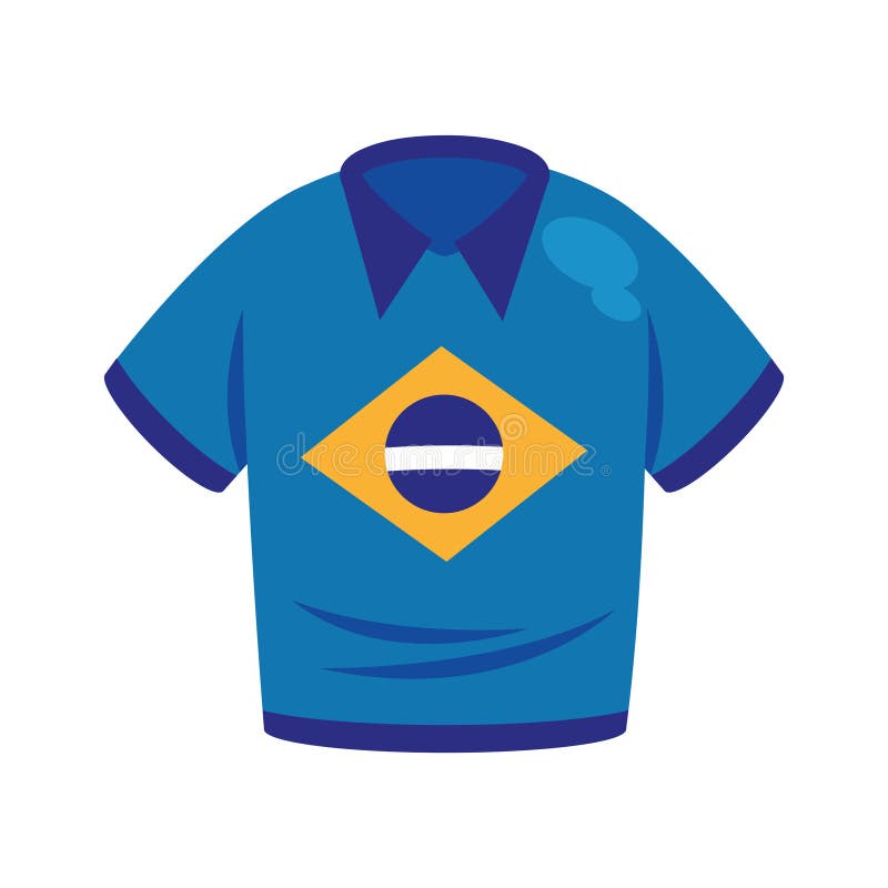 Brazil shirt illustration stock vector. Illustration of competition ...