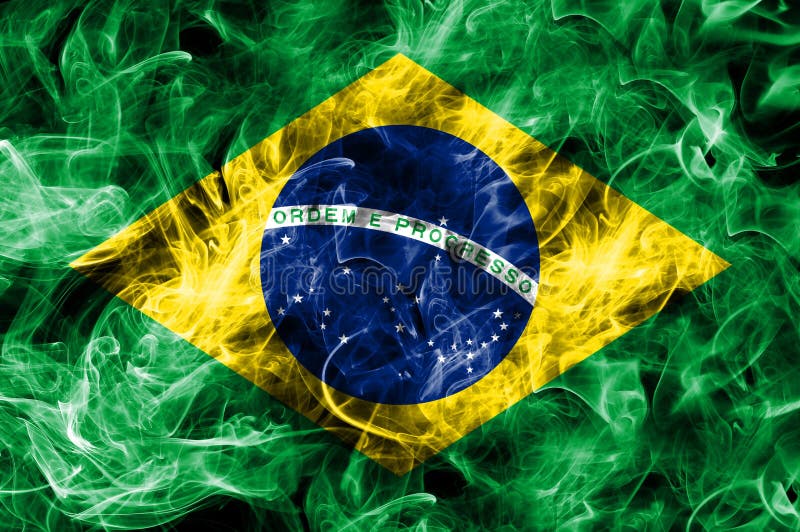 Brazil Smoke Flag Isolated Black Background Stock Photos - Free ...