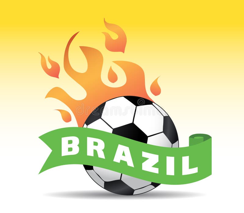 Brazil soccer stock vector. Illustration of round, design - 40709750