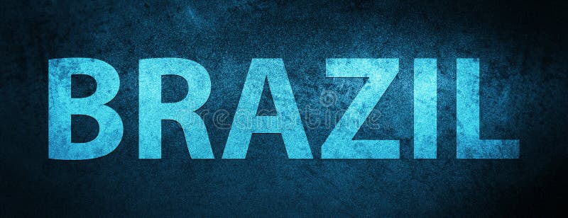 Brazil Special Blue Banner Background Stock Illustration - Illustration ...