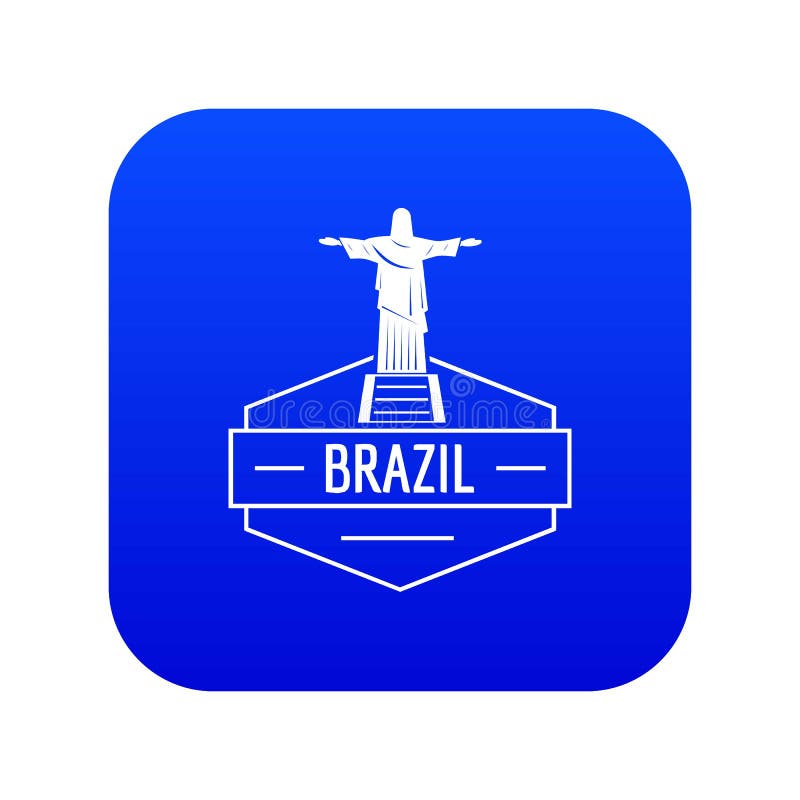 Brazil Statue Logo, Simple Black Style Stock Vector - Illustration of ...
