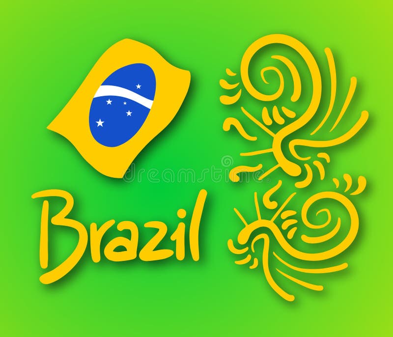 The Brazil Symbol is a Wonderful City Stock Vector - Illustration of ...