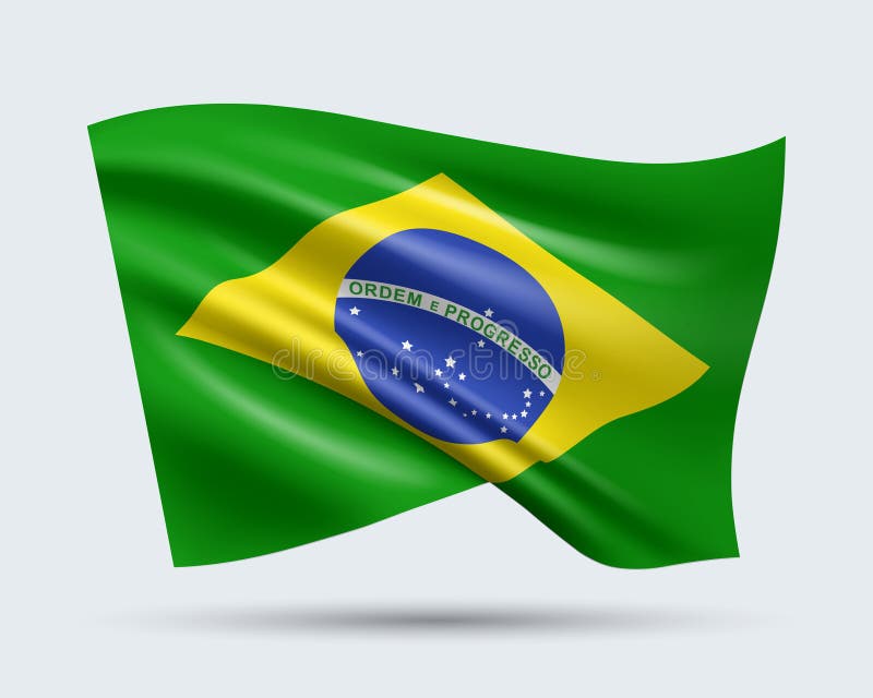Brazil vector flag stock vector. Illustration of official - 313421667